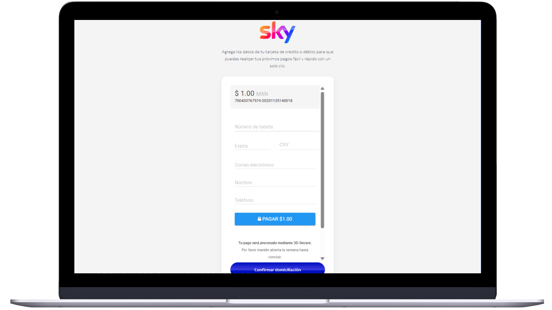 Creación de Mi Cuenta Sky en el portal (Aplica para México) – ayudasky